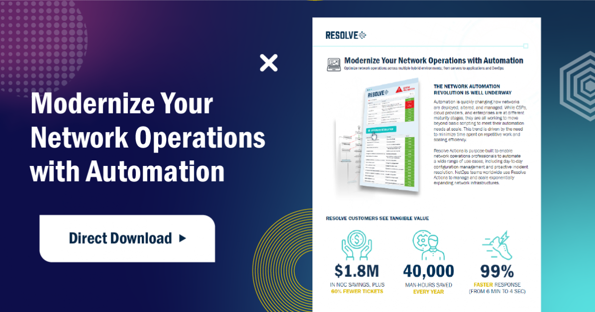 Network Ops Overview | Resolve Systems